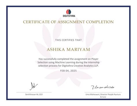 Machinelearning Datascience Cricketanalytics Internshipjourney Ashika Mariyam B
