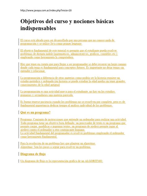 Programacion Basica Pdf Programación De Computadoras Java