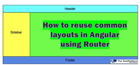 how to reuse common layouts in angular using router