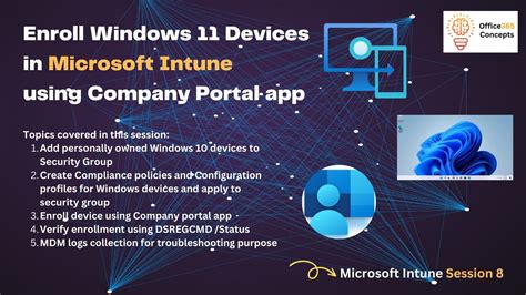 Enroll Windows 11 Devices In Intune Using Company Portal App Youtube