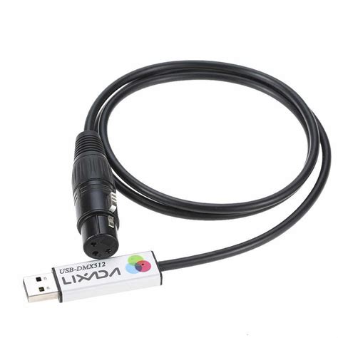 USB To DMX Interface Adapter LED DMX Computer PC Stage Lighting Controller Dimmer