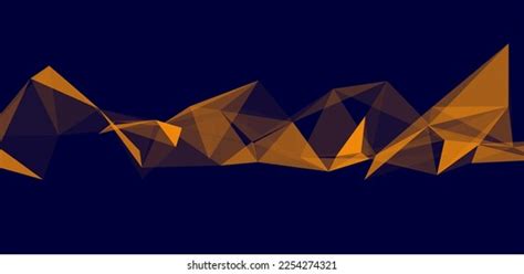 Futuristic Geometric Data Flow Background Connecting Stock Vector Royalty Free 2254274321