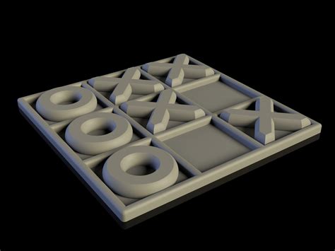 Tic Tac Toe Game Von Markgee Kostenloses Stl Modell Herunterladen