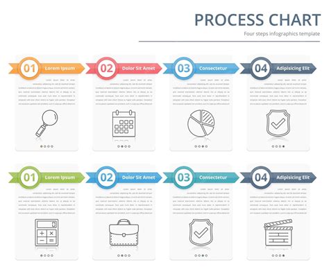 Premium Vector Process Chart