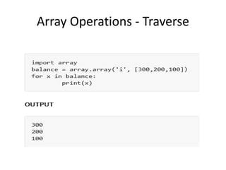 Unit Array Based Implementation PPTX