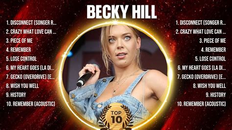 Becky Hill Top Hits Popular Songs Top 10 Song Collection Youtube