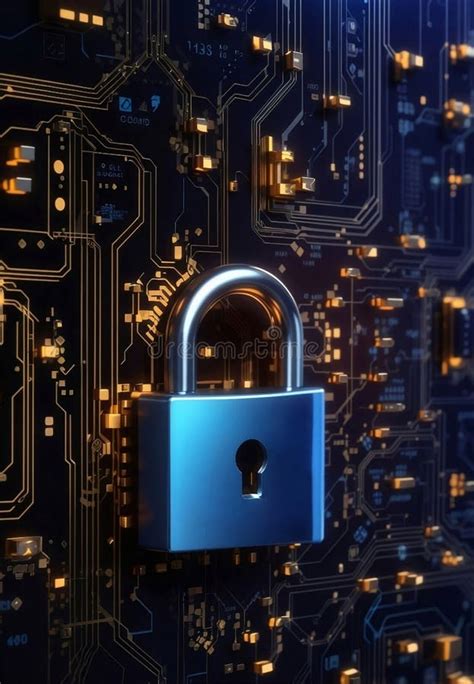 Security And Cyber Security Firewall Generative Ai Illustration Stock Illustration