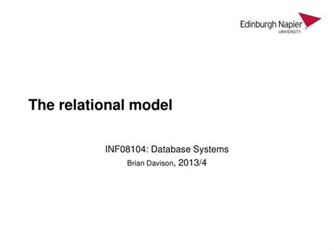 PPT Database Systems Fundamentals Keys And Relationships PowerPoint Presentation ID 1671709