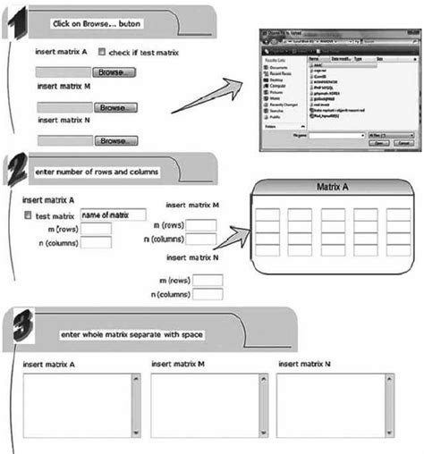An Example How To Input Matrix Elements Download Scientific Diagram
