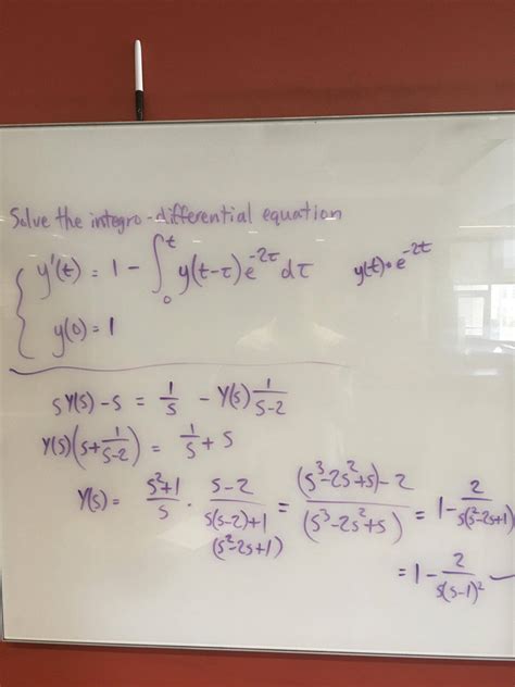 Convolution Integro Differential Equations Mathematics Stack Exchange