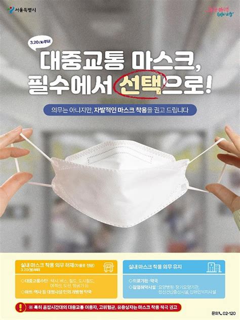 대중교통 마스크 착용 의무 해제되지만‥서울시 생활방역 강화