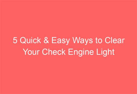 DIY Ways To Check Engine Light Without A Scanner AutomotiveGlory
