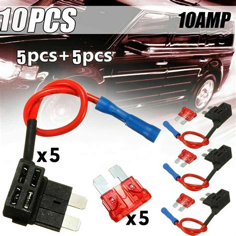 5sets Add A Circuit Fuse Tap Adapter Standard Ato Atc Car Auto Blade Fuse Holder Shopee Việt Nam
