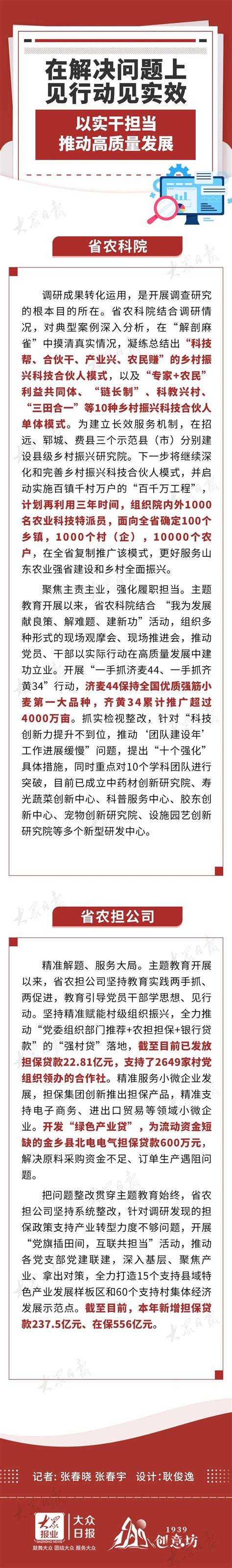 山东：在解决问题上见行动见实效，以实干担当推动高质量发展