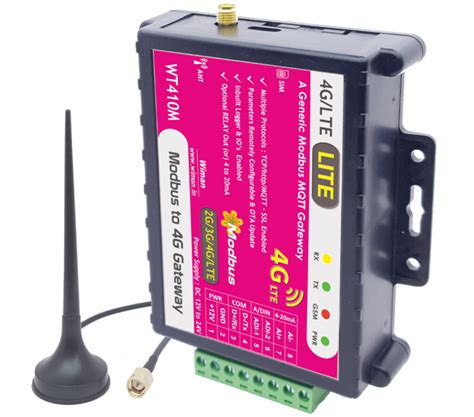 Modbus To 4g Lite Gateway Wiman