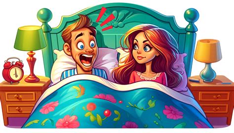 Лежат маж и жена во кревет и мажот ѝ шепнува на жената на уво Навалица