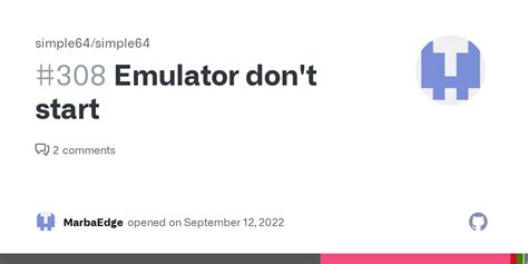 Emulator Don T Start Issue Simple Simple GitHub