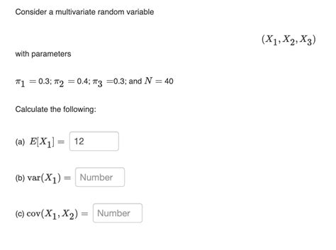 Solved Consider A Multivariate Random Variable X1 X2 X3