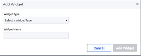 Widget Manager — Webui Documentation