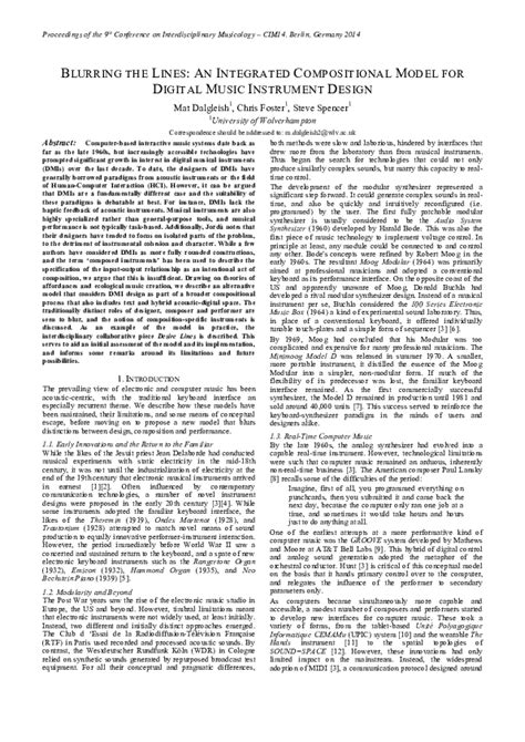 Pdf Blurring The Lines An Integrated Compositional Model For Digital