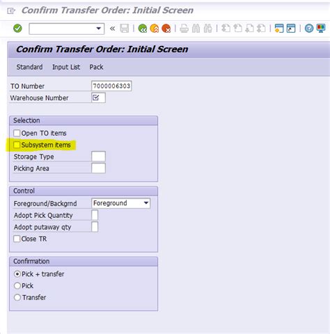 solved default subsystem items checkbox checked during sap community