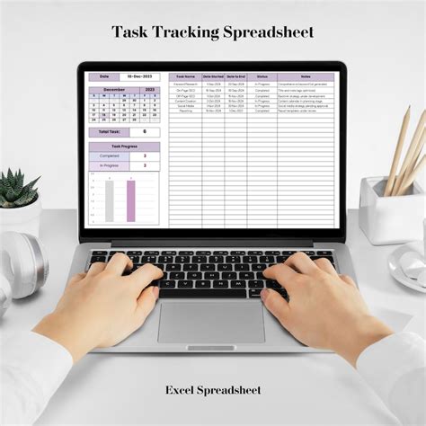 Task Tracker Spreadsheet Task Management Spreadsheet Productivity Planner Template