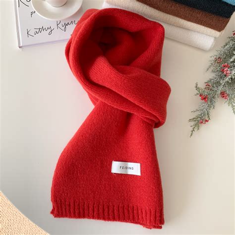 블루씨티 울 비비드 니트 짜임 쁘띠 겨울 목도리 8color