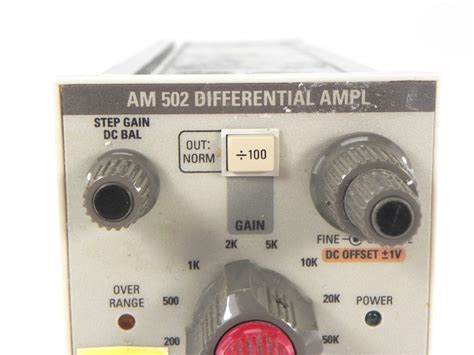 Tektronix Am502 Amplifier Differential Global Test Equipment