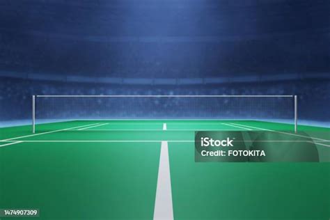 3d 그림에 배드민턴 코트 배드민턴에 대한 스톡 사진 및 기타 이미지 배드민턴 배경 주제 코트 스포츠 경기장 Istock