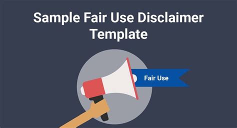 Fair Use Disclaimer Template Termsfeed