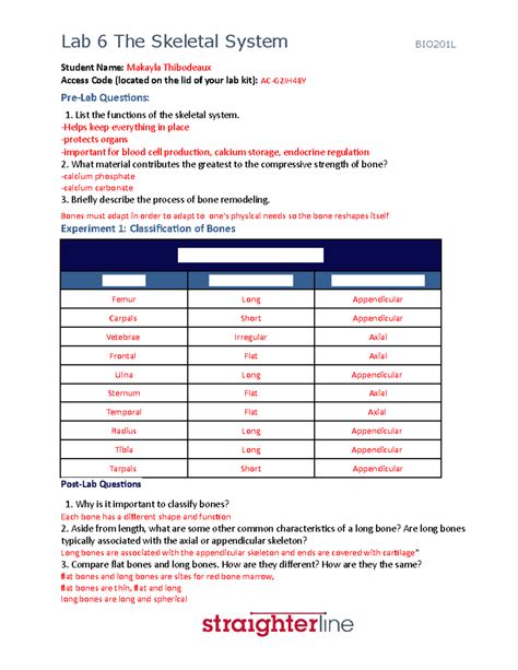 Lab 6 Upload Anatomy Lab 6 Student Name Makayla Thibodeaux Access