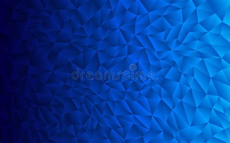 Vector Dark Blue Gradient Geometric Background With Polygons Pattern