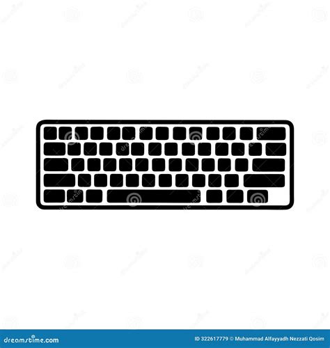 Simple Keyboard Vector With Minimalist And Modern Design Stock Illustration Illustration Of