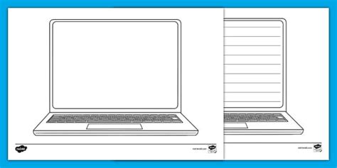Computer Screen Writing Template Creat De Profesori