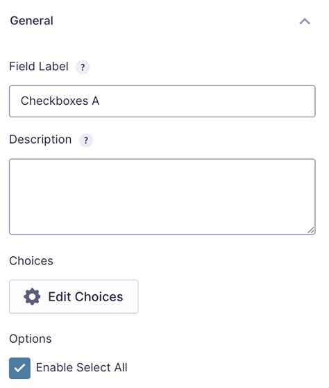 Checkboxes Gravity Forms Documentation