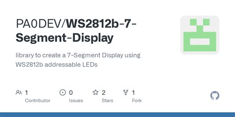 github pa0dev ws2812b 7 segment display library to create a 7 segment display using ws2812b