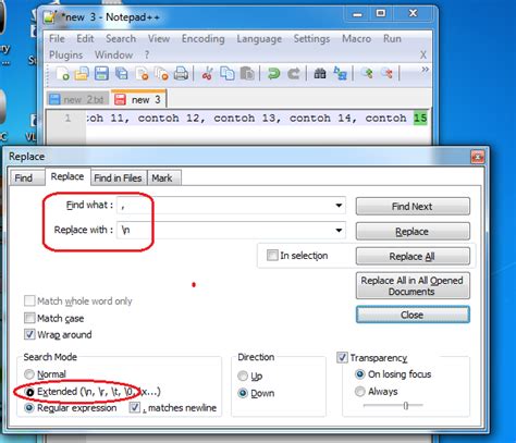 Cara Ganti Atau Replace Text Dengan Enter Atau Baris Baru