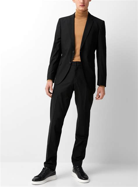 Boss By Hugo Boss Performance Fabric Black Suit For Men Lyst