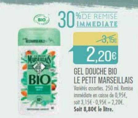 Promo Gel Douche Bio Le Petit Marseillais Chez Match Icatalogue Fr