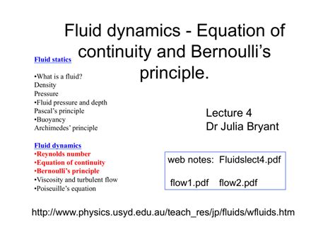 Fluid Dynamic Principles At Nelson Kennedy Blog