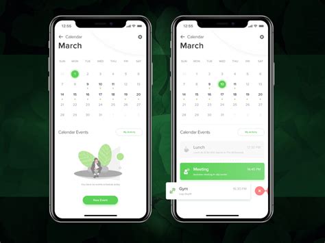 Calendar Events Mobile App Calendar App Mobile App App