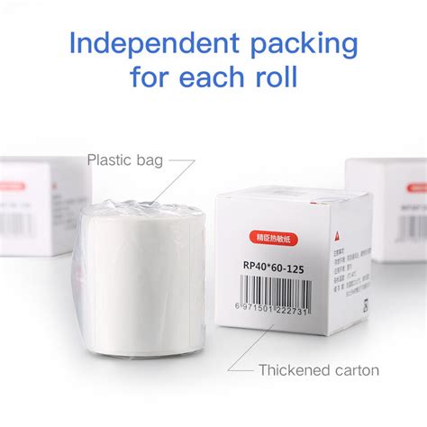 Niimbot 라벨 프린터 방수 내유성 찢어짐 방지 가격표 순수 컬러 투명 라벨 용지 B1 B21 B203 B3s 5 롤 사무실 전자공학