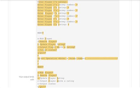 Solved 1715 Lab Program Soccer Team Roster