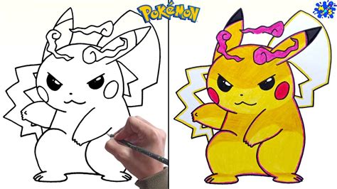 How To Draw Pokemon Mega Pikachu
