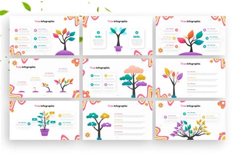 Tree Infographic Groovy Style Keynote Presentation Incl Tree And Pptdesign Envato