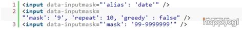 Easy JQuery Input Mask Plugin Inputmask Happycgi
