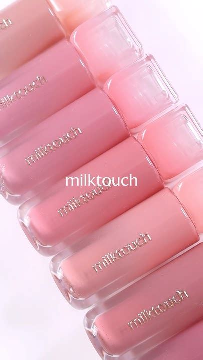 밀크터치 신상💗듀스테인 쉬어 립 글로스 오로라 글로스 전색상 발라보기🌟밀크터치 립 글로스 Youtube