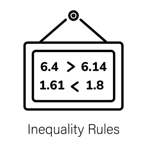 Trendy Inequality Rules 40265498 Vector Art At Vecteezy