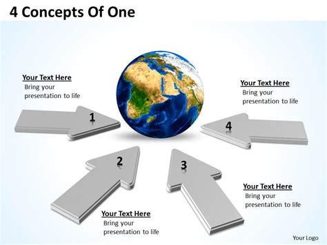 4 Concepts Of One Powerpoint Slides Presentation Diagrams Templates Powerpoint Templates