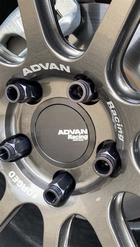 Advan Racing Center Cap 73 Full Flat Black
